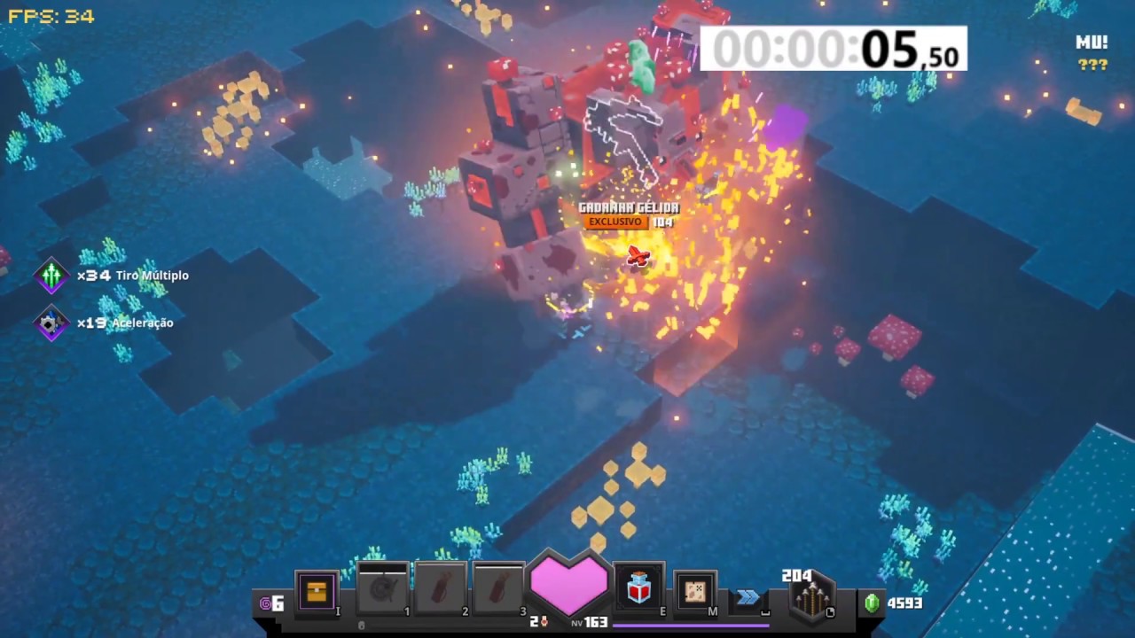 Minecraft Dungeons - World record apocalypse VI defeating boss Moo in 5 ...