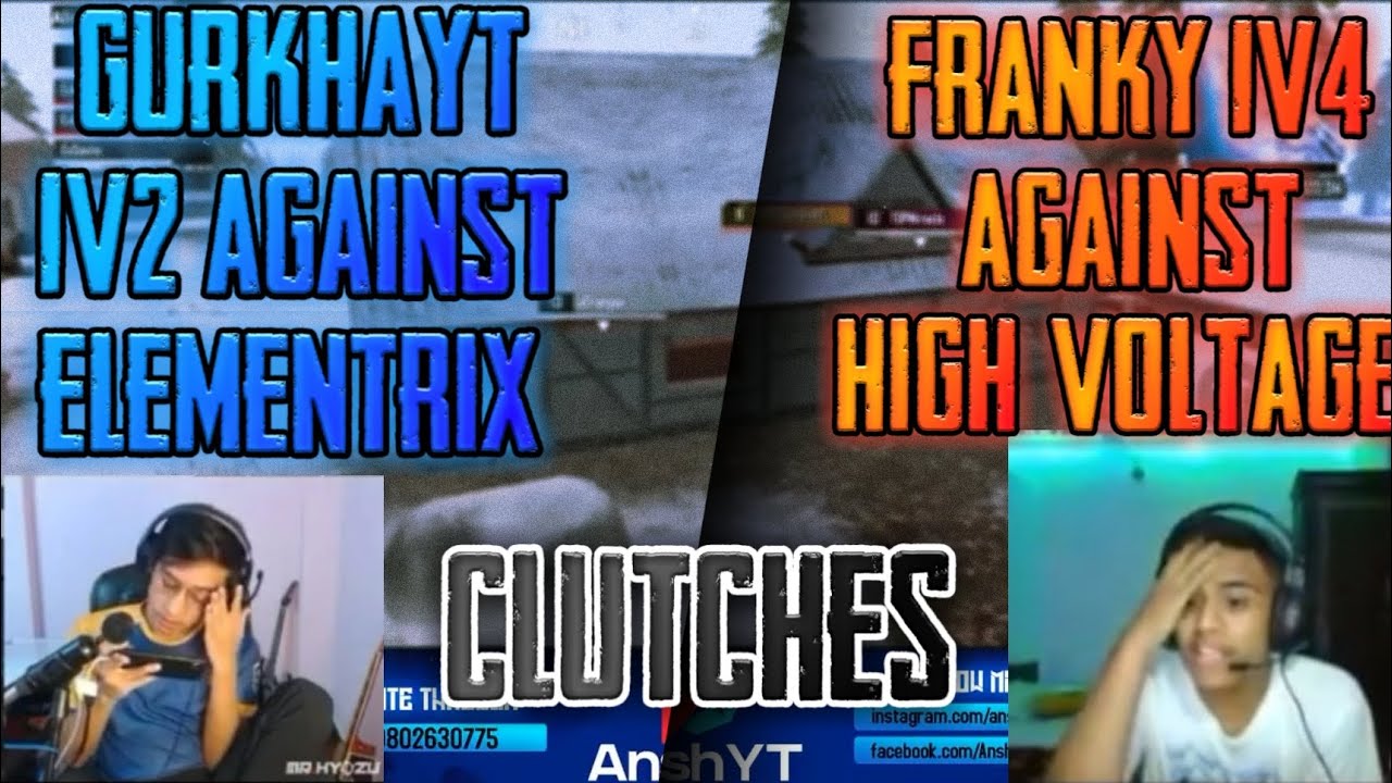GURKHAYT 1V2 AGAINST ELEMENTRIX || FRANKY 1V4 AGAINST HIGH VOLTAGE || PUBGM NEPAL - GAURABYT ...