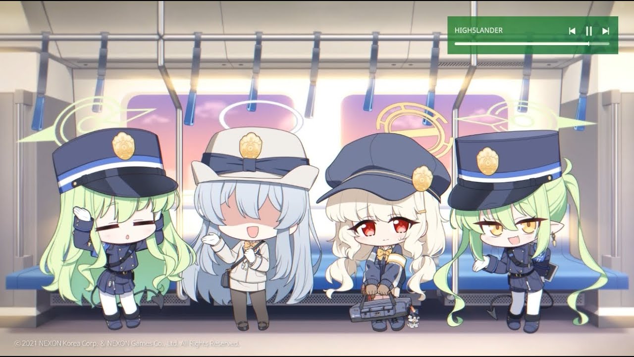 [Blue Archive] Highlander Railroad Academy's Playlists 🎵 - YouTube