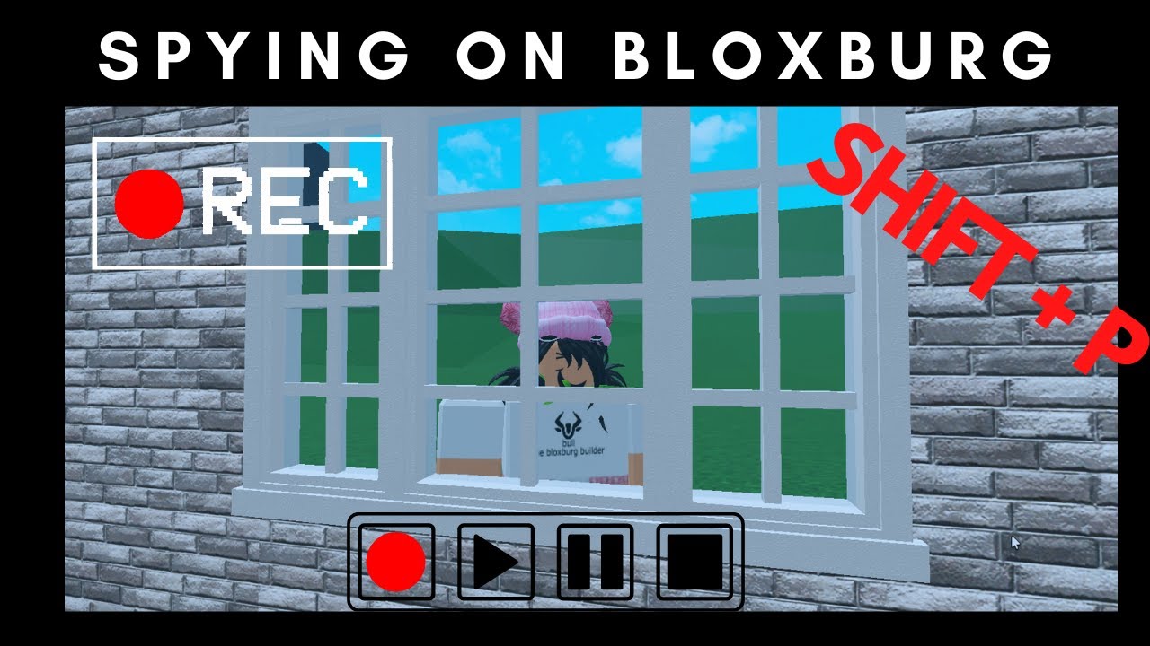 SPYING ON PEOPLE IN BLOXBURG WITH THE NEW UPDATE SHIFT + P [ROBLOX SKIT ...