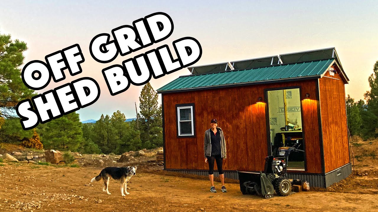 SIMPLE Off Grid Shed Build: Start to Finish - YouTube