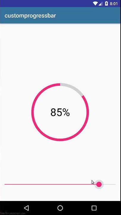 custom ProgressBar android - YouTube