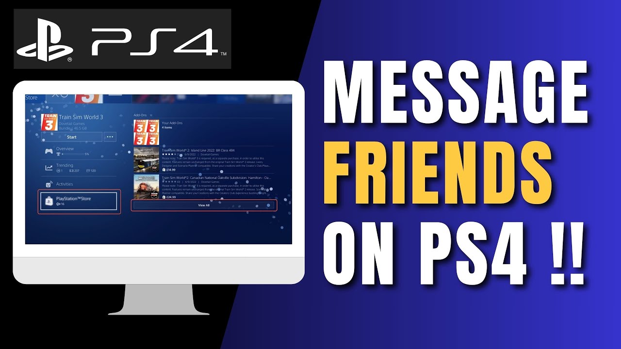 How To Message Friends On PS4 ! - YouTube