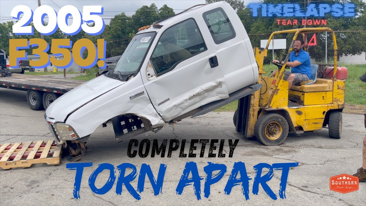 Crashed 2005 Ford F350 6.0L Powerstroke Purchased & Torn Apart! Full ...