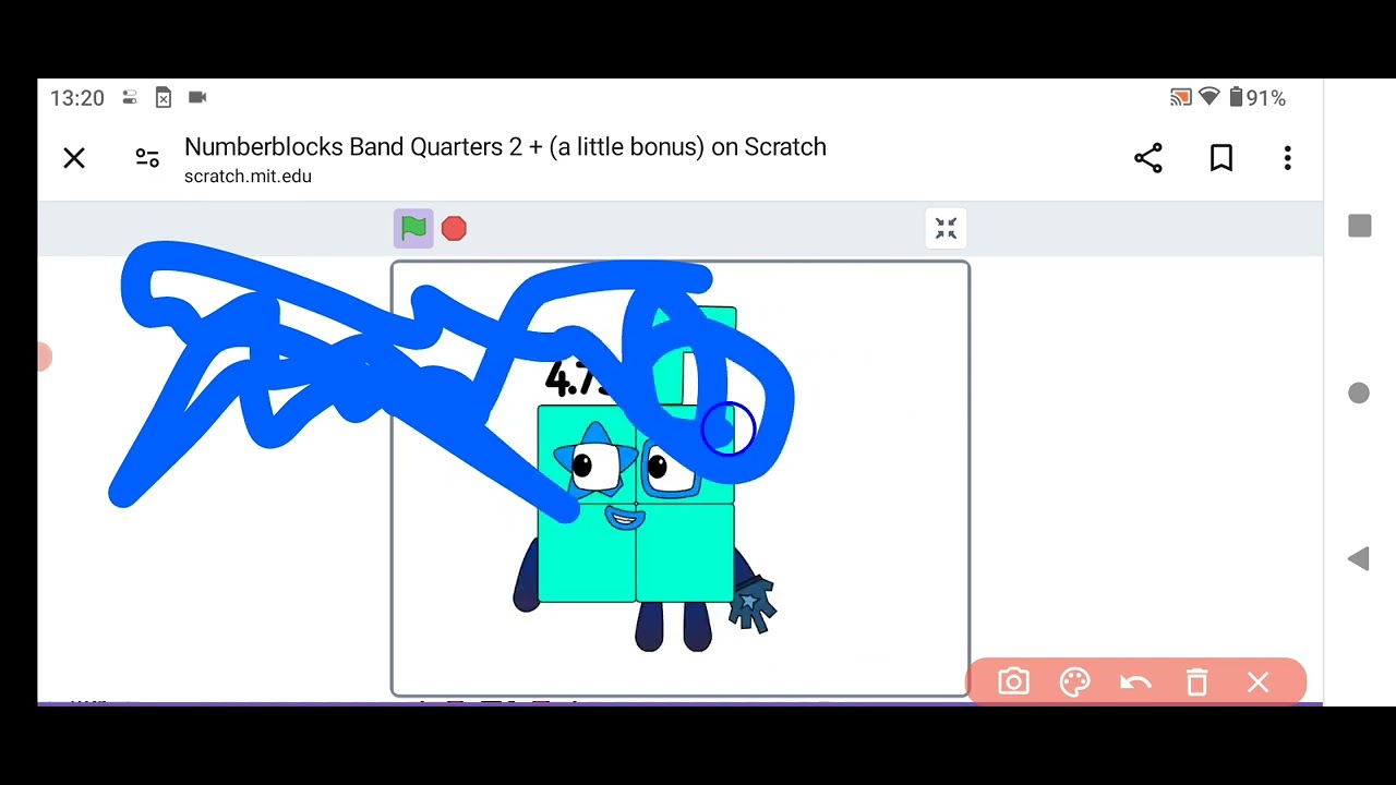 numberblocks band quarters 2 bonus 0.125 on scratch - YouTube