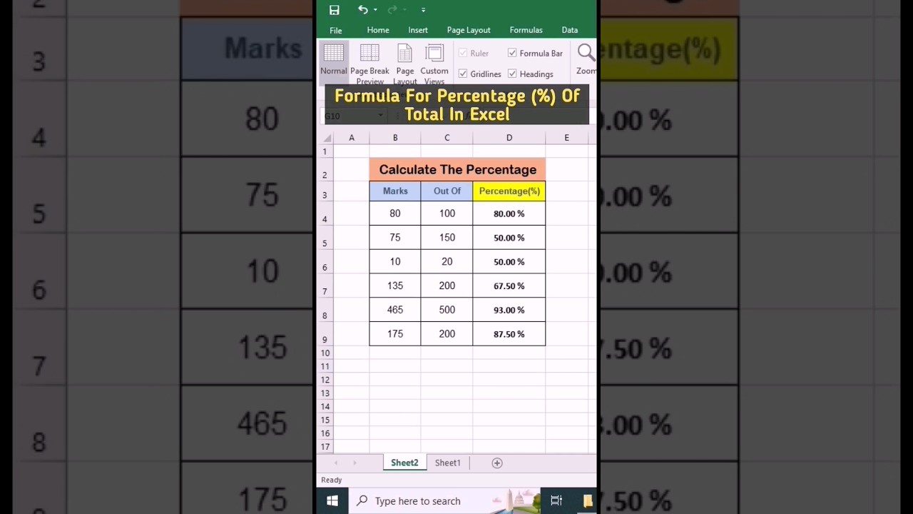 Formula For Percentage Of Total In Excel percentage excel Formula For Percentage Of Total In Excel percentage excel