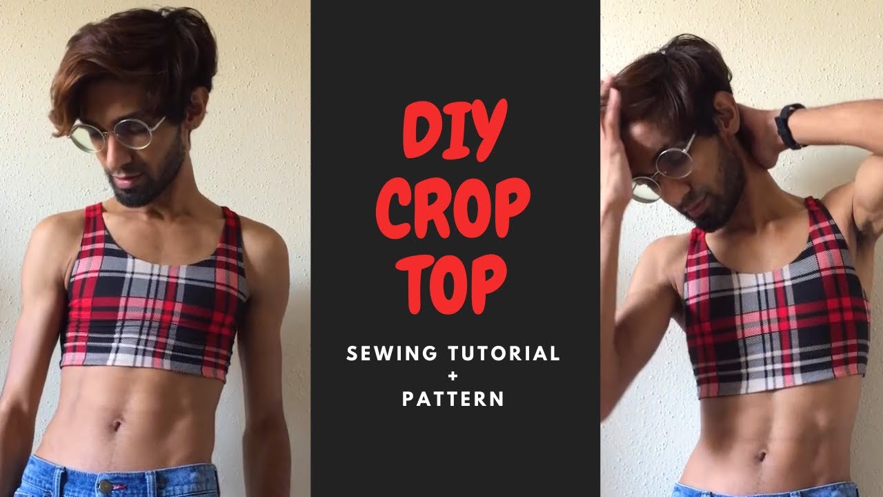 How To Sew A Easy DIY Crop Top For Anyone (Fully Lined) - YouTube