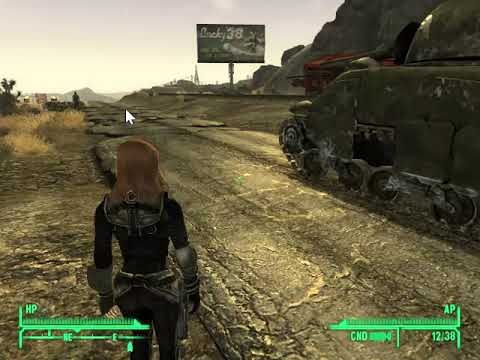 Fallout New Vegas the frontier ncr tank vs deathclaws - YouTube