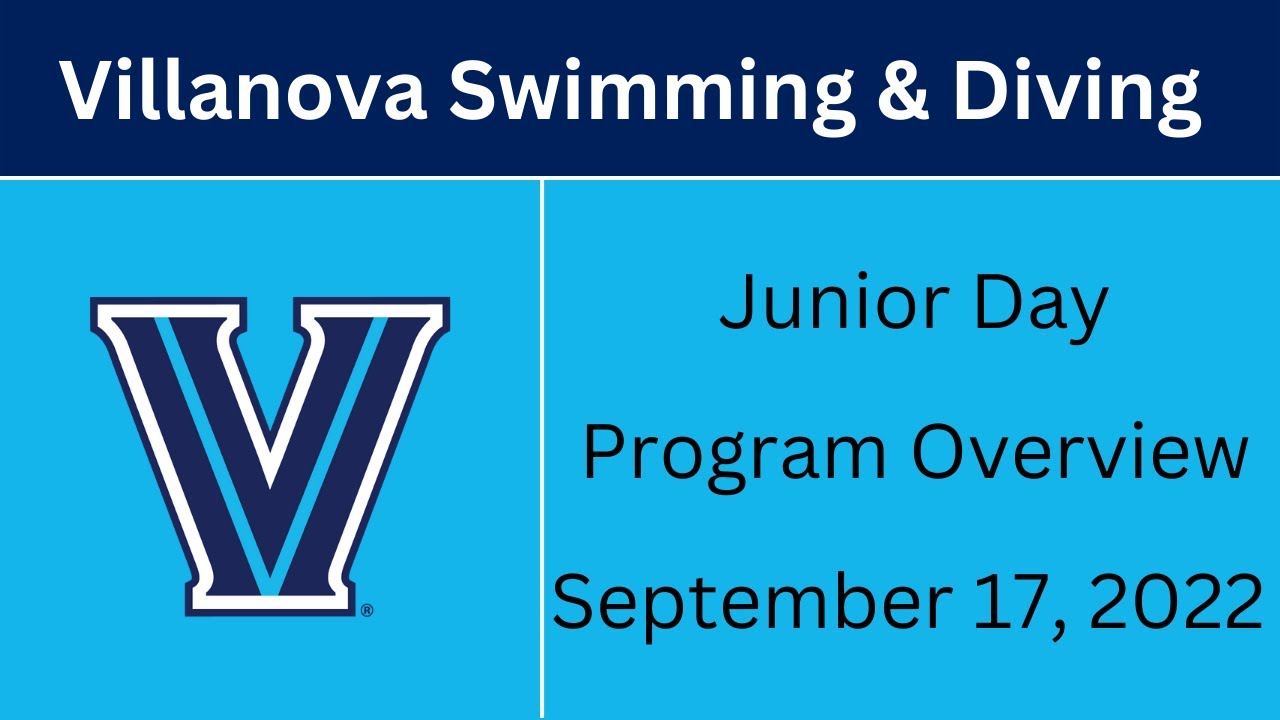 Villanova Swimming & Diving Junior Day 9.17.2022 - YouTube
