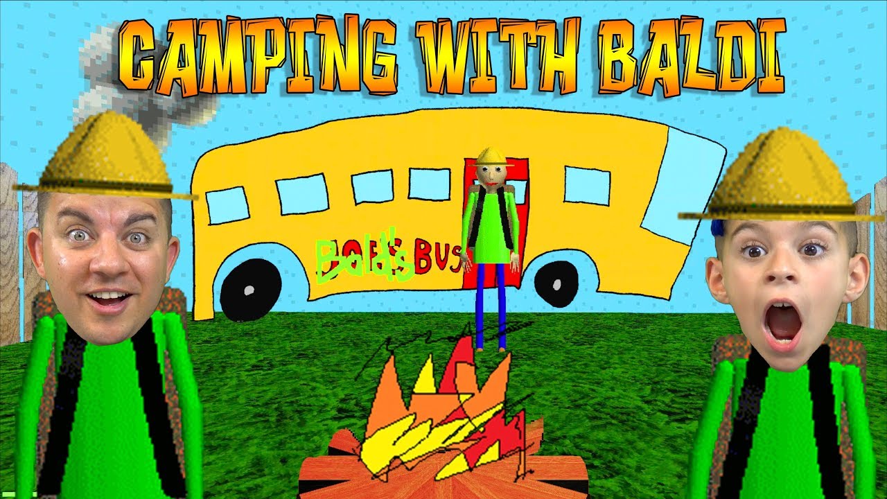 WE ARE GOING CAMPING WITH BALDI!! 100,000 Subscriber Special - YouTube