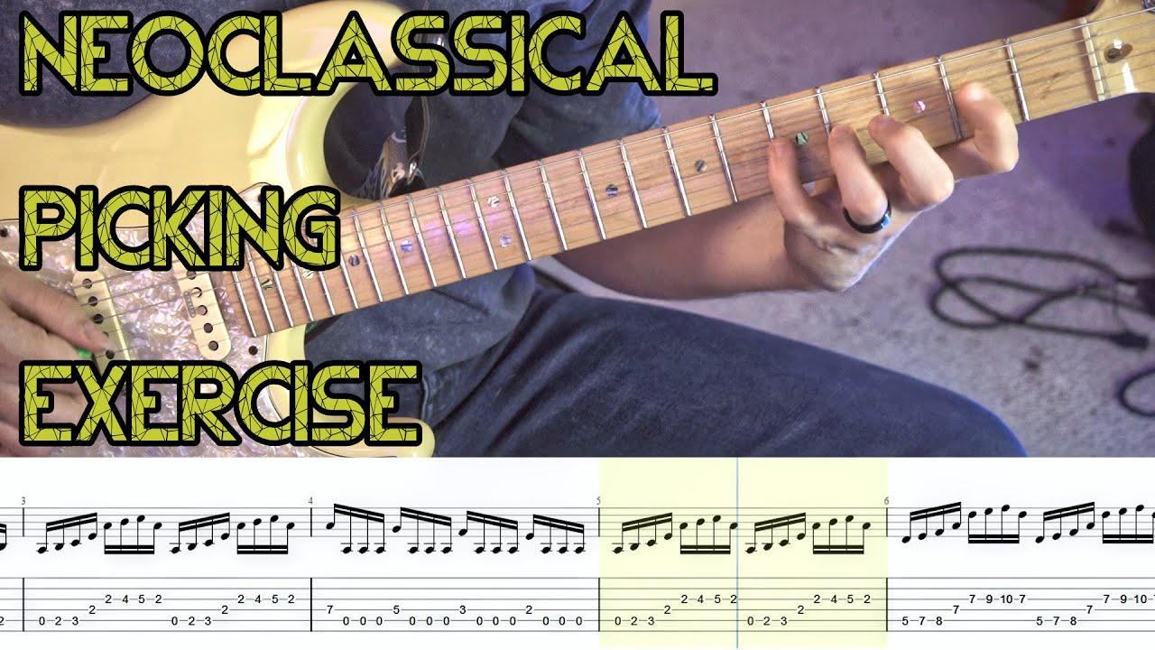 Neoclassical Picking Etude / Exercise #guitarlessons#neoclassicalmetal ...