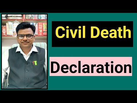 Civil Death Declaration - YouTube
