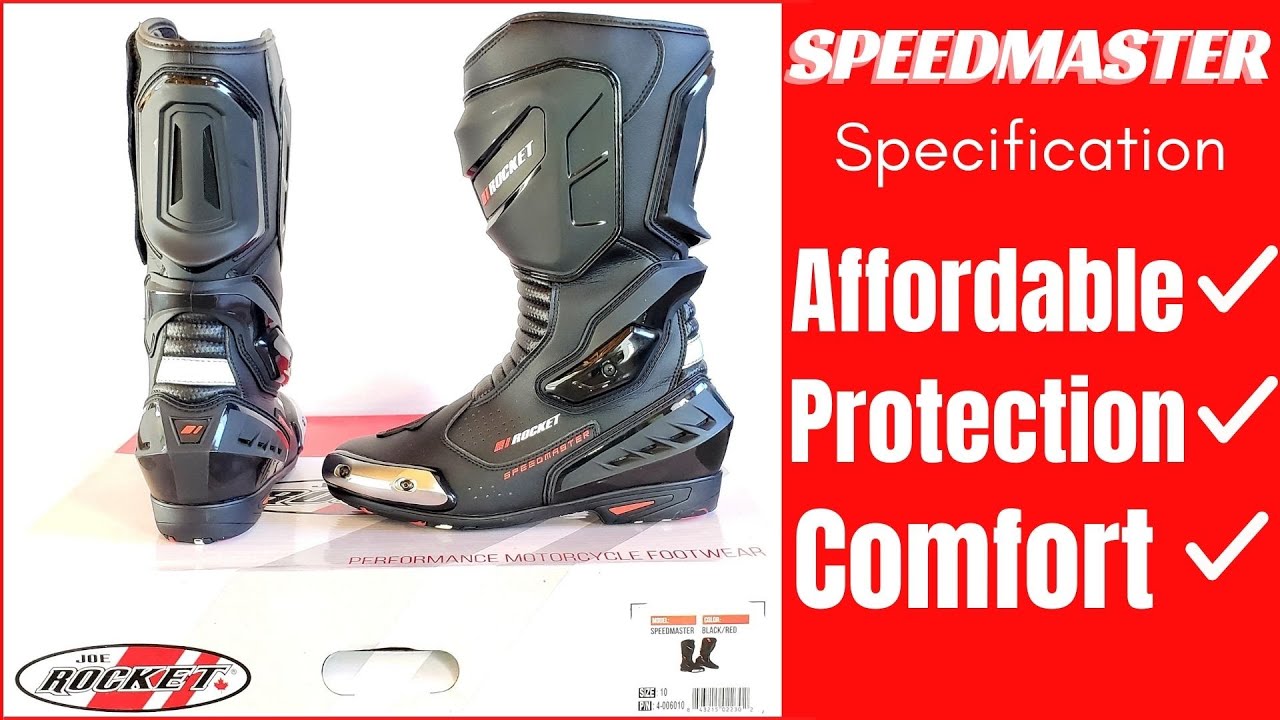 Motorcycle Race Boots Joe Rocket Speedmaster - YouTube