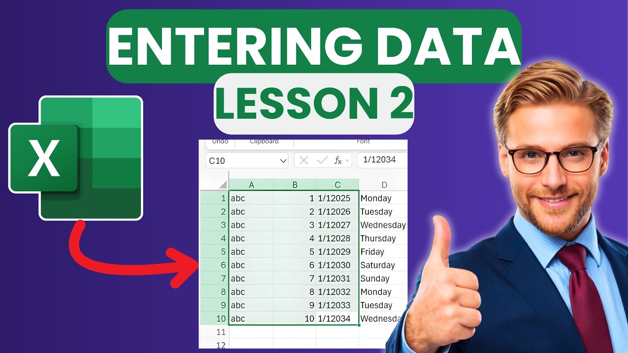 How To Enter Data in Excel & Use Autofill (Beginners Guide) - YouTube