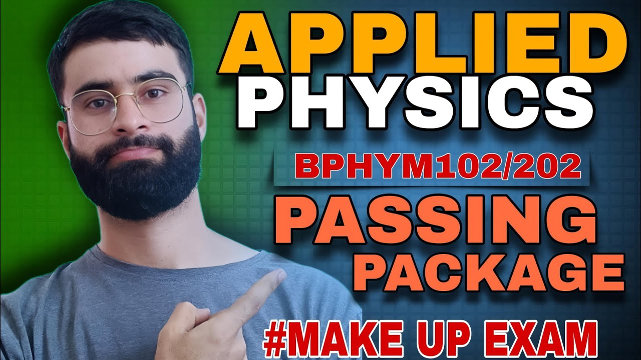 Applied Physics Vtu Important Questions| Make Up Exams | For Mech ...