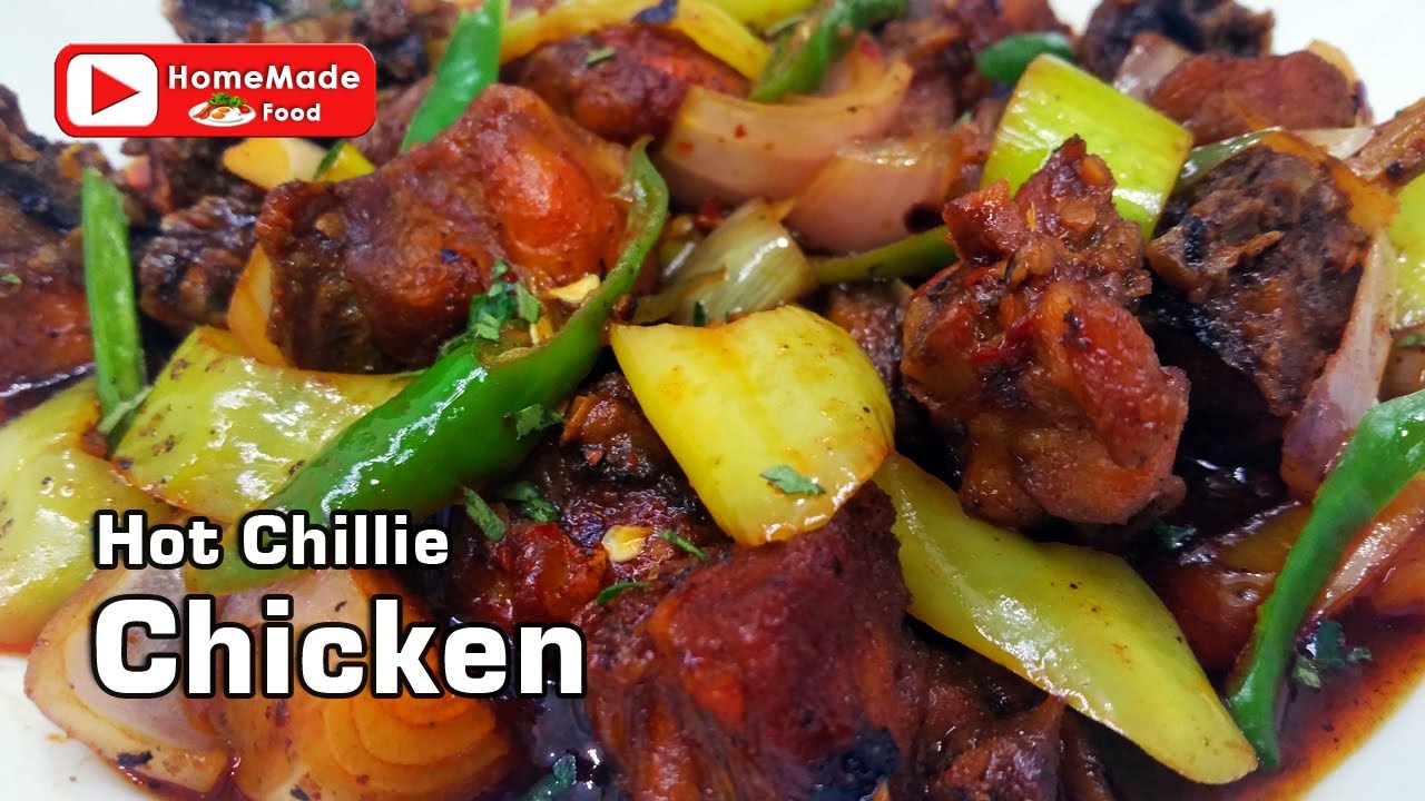 Chilli Chicken Recipe / Restaurant Style Chilli Chicken / Hot Chilli ...