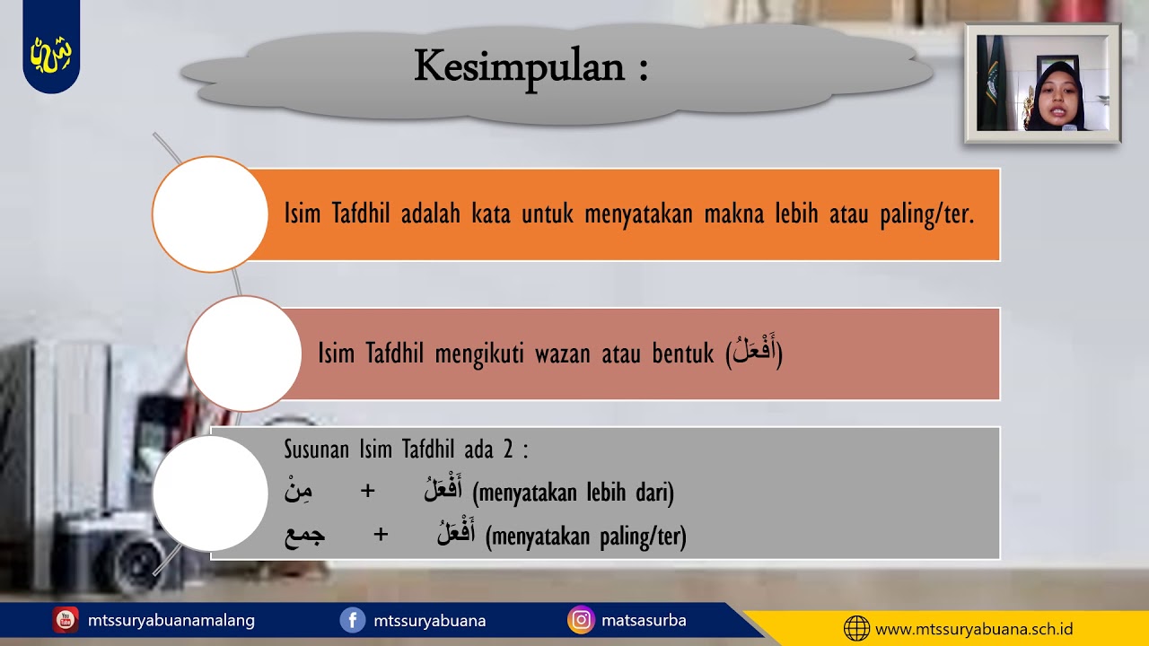 Bahasa Arab Kelas 9 - Tarkib Isim Tafdhil - YouTube