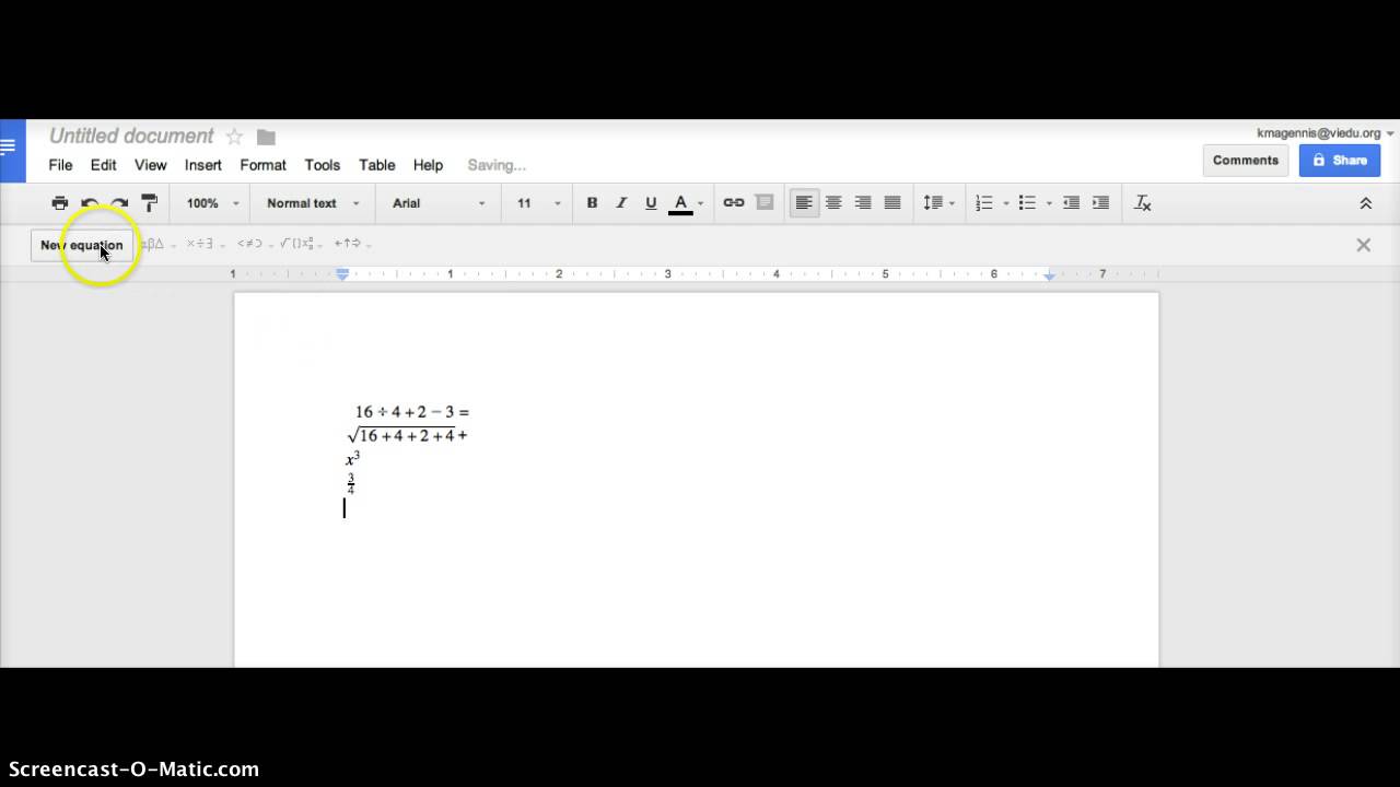 Inserting Equations In Google Docs YouTube Inserting Equations In Google Docs YouTube