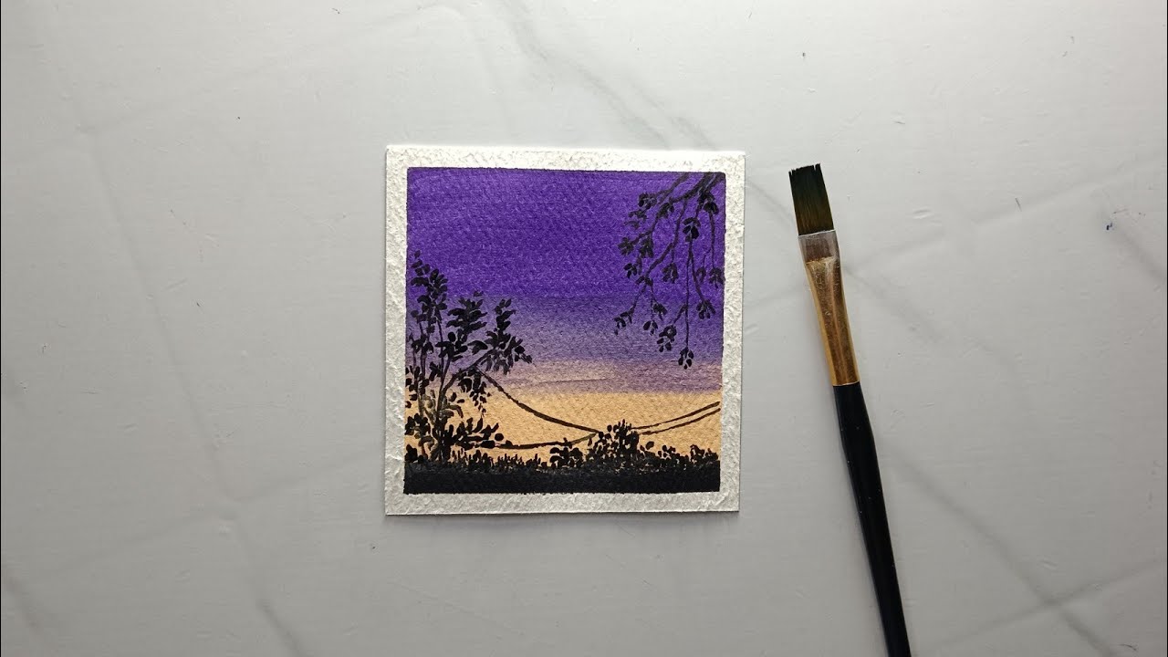 Easy Acrylic Painting | Beautiful Scenery Painting | Relaxing Painting ...