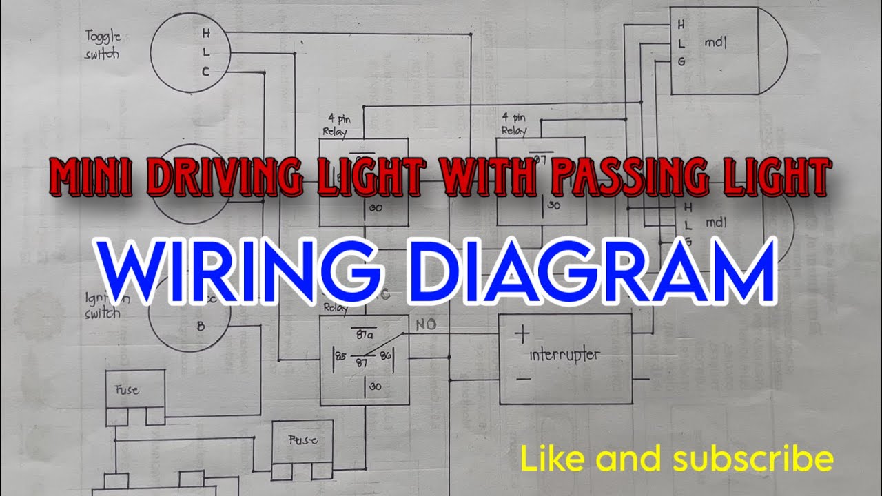 MINI DRIVING LIGHT WITH PASSING LIGHT WIRING DIAGRAM. ITO NA ANG GUIDE ...