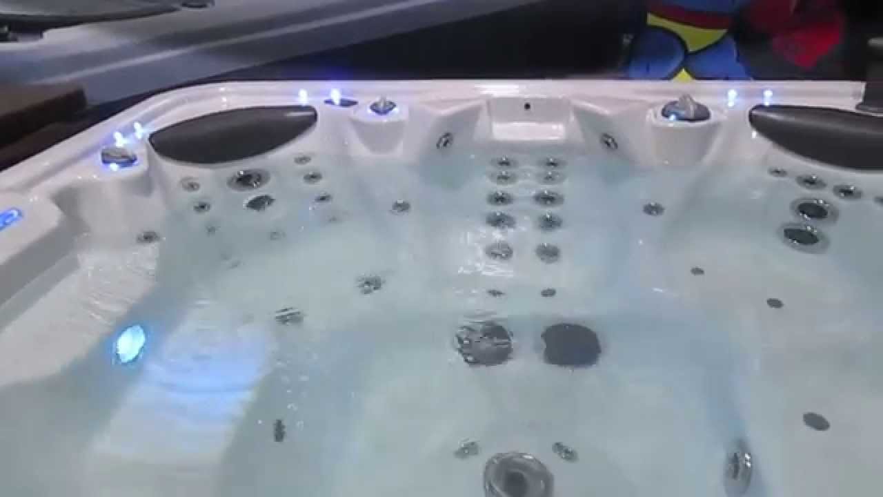 Hydrospa Hot Tub 8x8 74 Total Jets 4 Pumps Stereo LED Waterfall The Spa ...