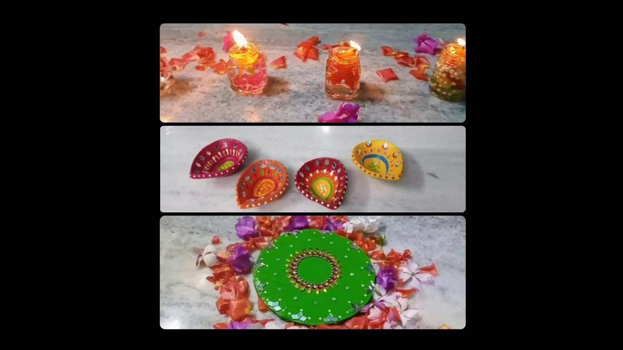 3 Easy Diwali DIY Decoration Ideas at Home #decoration #diwalispecial ...