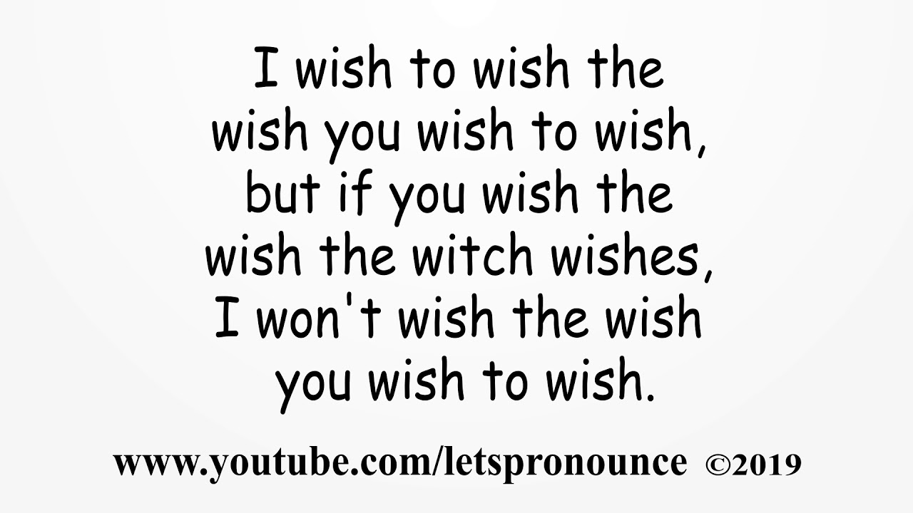 Tongue Twisters To Improve Your English Pronunciation Love English