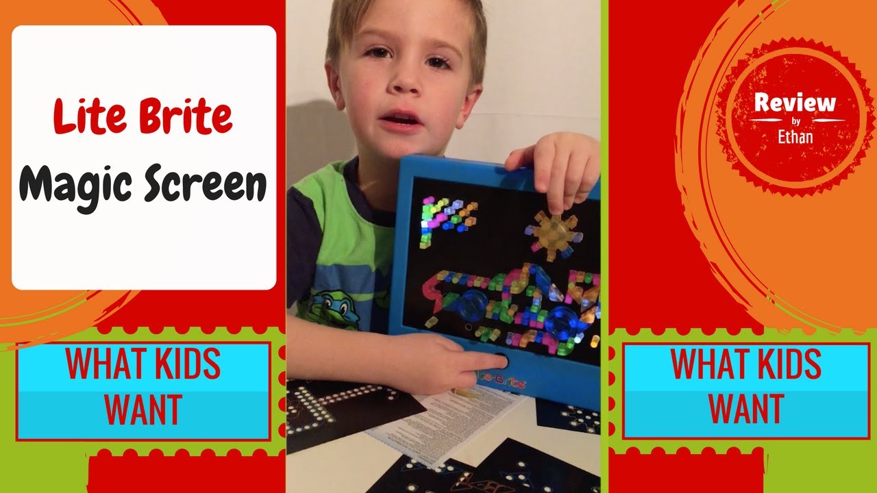 Lite Brite Magic Screen REVIEW- HASBRO - YouTube