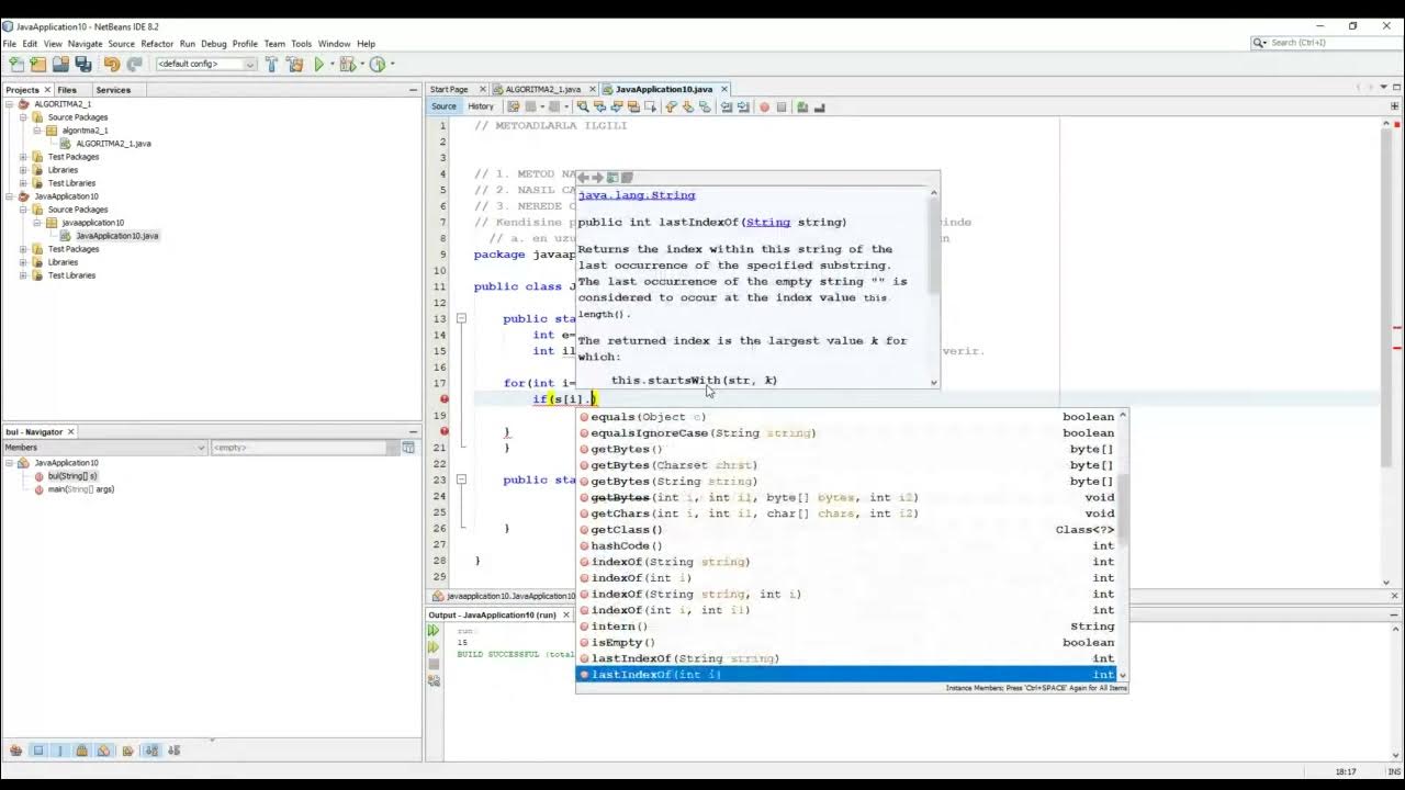 ALG 2-2 JAVA' DA METODLAR - YouTube