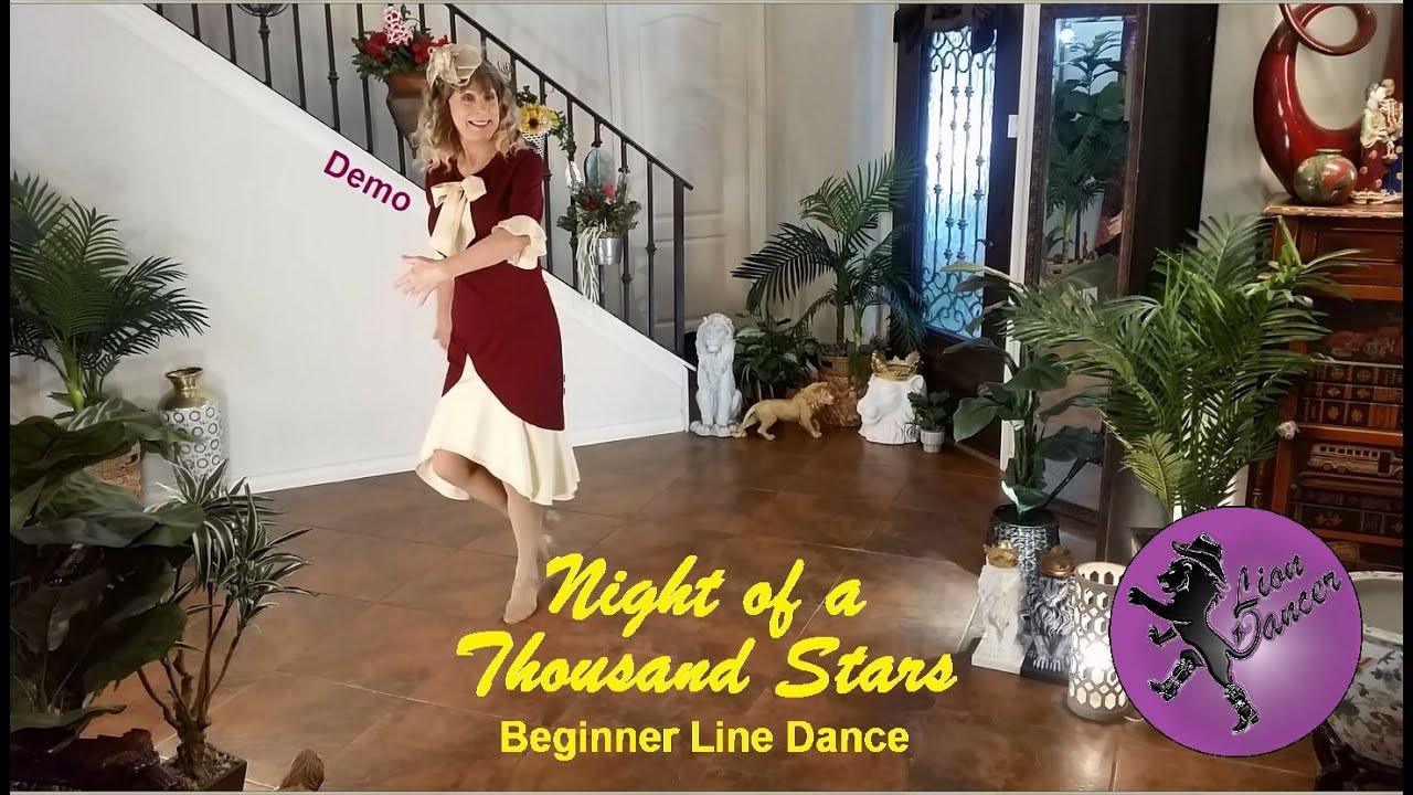 Night of a Thousand Stars Beginner Line Dance Demo - YouTube
