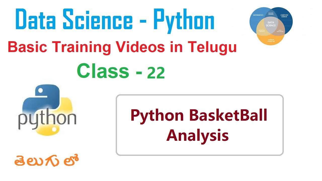Basket Ball Analytics using Python in Telugu | Python Analytics | VLR ...