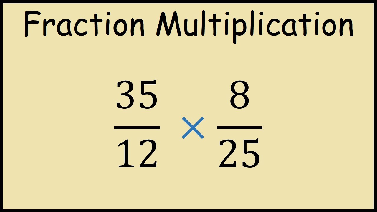 Fraction Multiplication: using Cancellation - YouTube