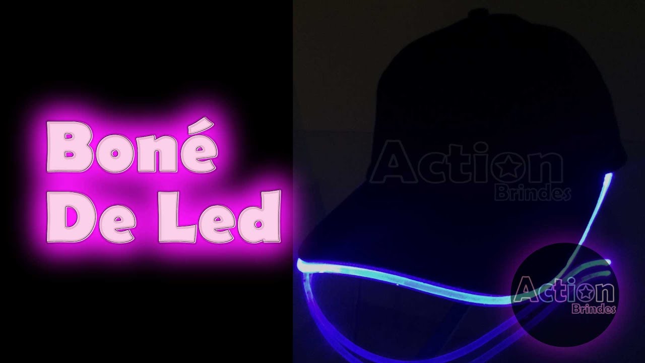 Boné de led - YouTube