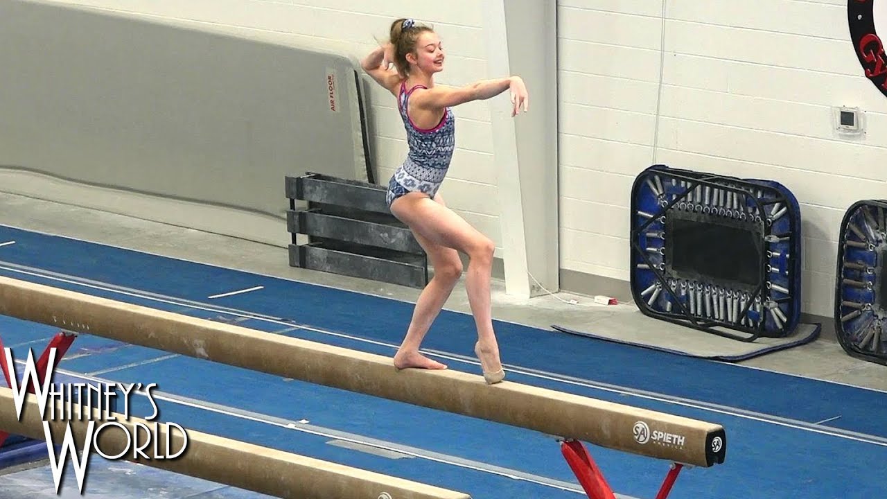 Balance Beam | Day Before Competition | Whitney Bjerken - YouTube