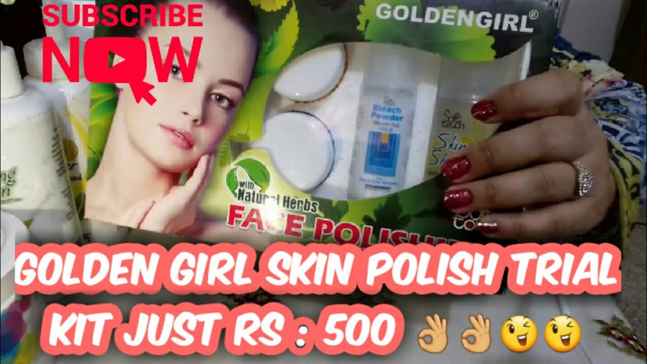 Golden girl skin polish || golden girl Whitening skin polish Trial kit ...