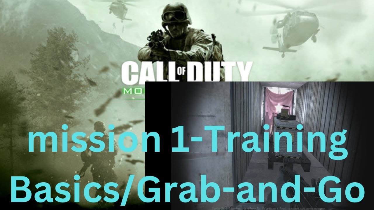 Call of Duty Modern Warfare mission 1-Training Basics/Grab-and-Go - YouTube