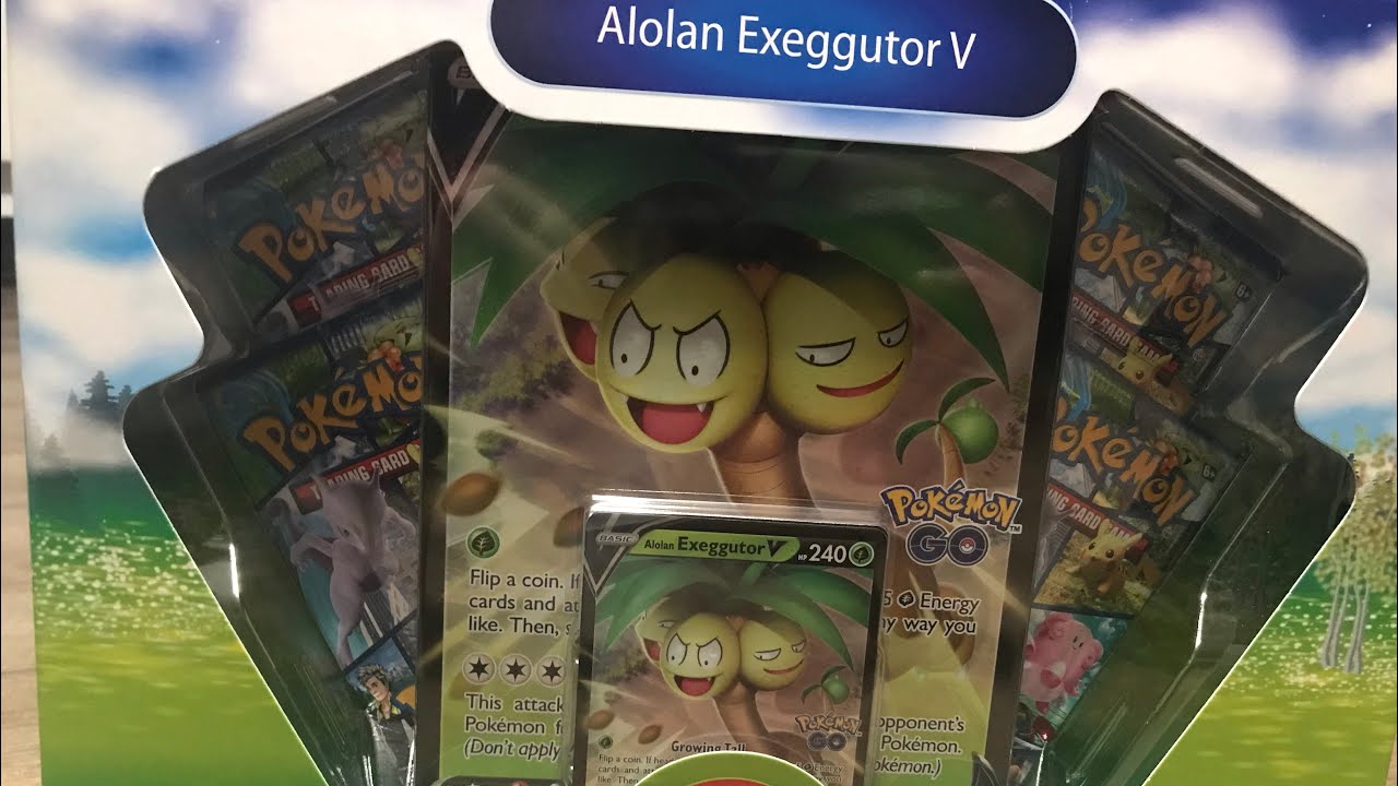 Alolan Exeggutor V Pokémon Go Box - YouTube