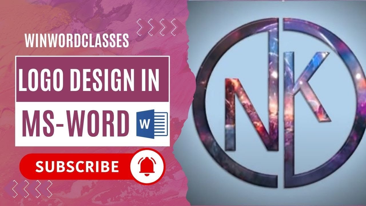 How to make a logo design in Microsoft word #winwordclasses #logodesign ...