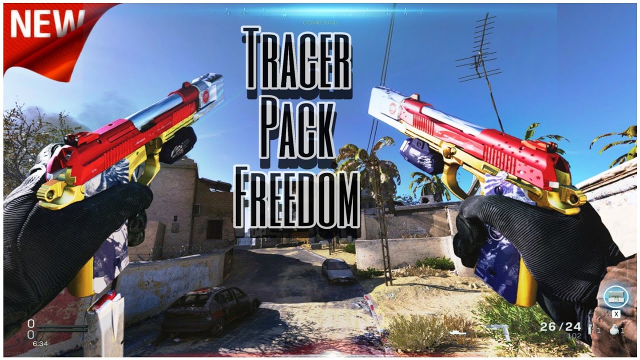 CoD Modern Warfare Tracer Pack Freedom 4th july Renetti Akimbo Gameplay ...