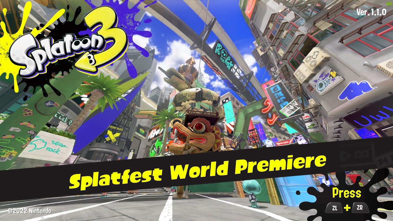 Splatoon 3 tutorial and Splatville visit including shops | 1080p ...