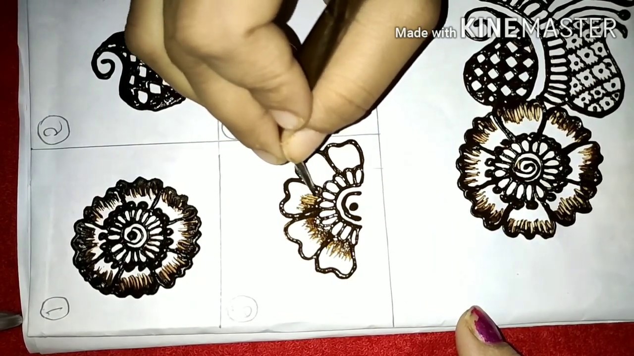 10 आसान डिज़ाइन से सिंपल अरेबिक मेहंदी बनाना सिखें step by step ...