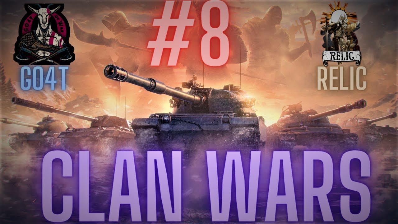 Clan Wars #8 - (GO4T) Vs (RELIC) - El Halluf Map - World Of Tanks ...
