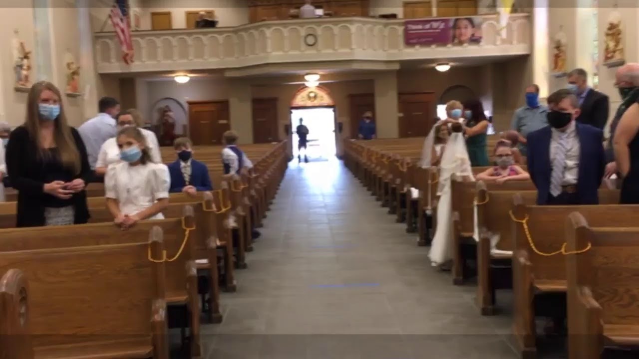 First Communion Mass, August 15, 2020 Fourteen Holy Helpers Live Stream ...