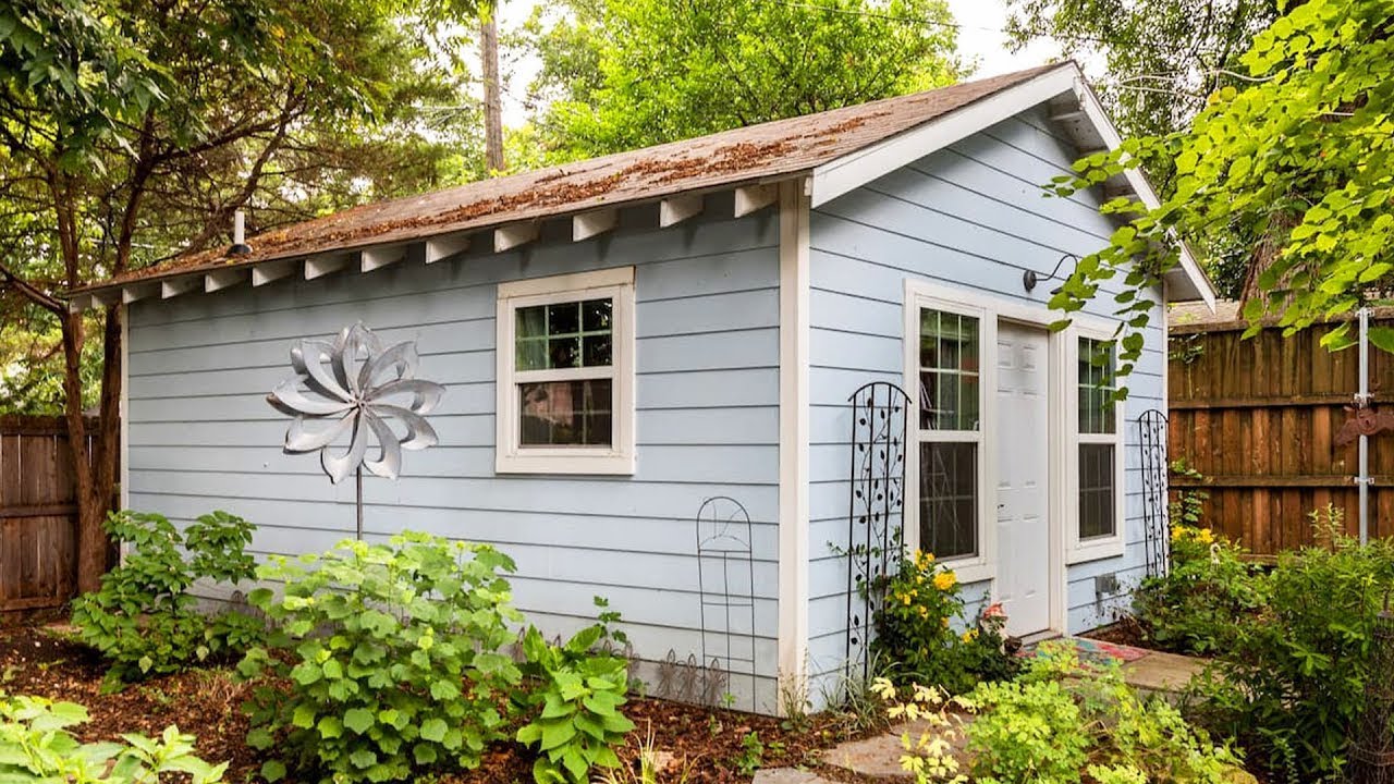 Absolutely Gorgeous Blue Tiny House Close to All of Dallas - YouTube