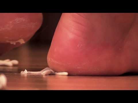 sexy Russian Girl Tanja crush barefeet with heel