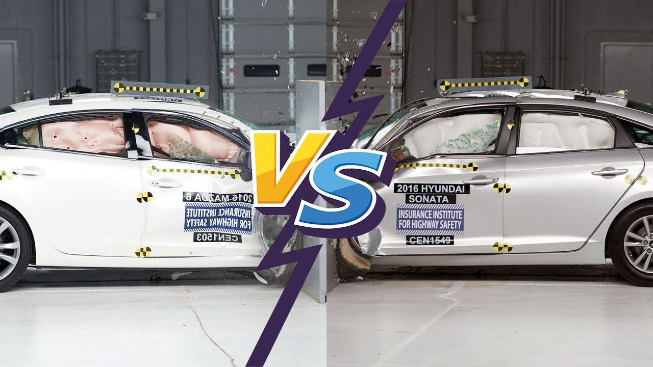 The Mazda 6 Crash Test VS The Hyundai Sonata Crash Test, Which one is ...