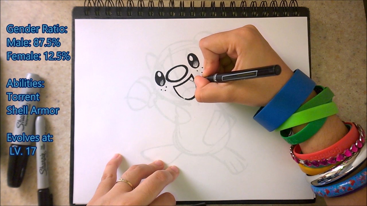 How to draw Oshawott (general audiences) - YouTube