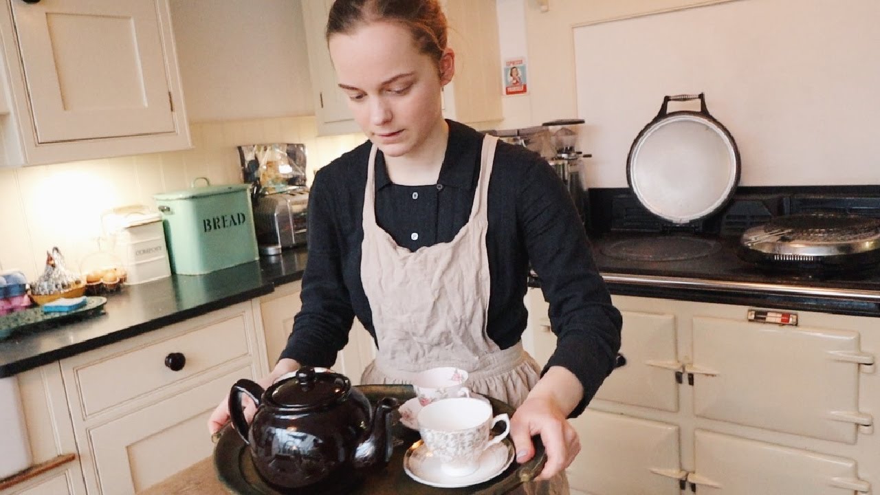 I followed a Scullery Maid Morning Routine *Victorian* - YouTube