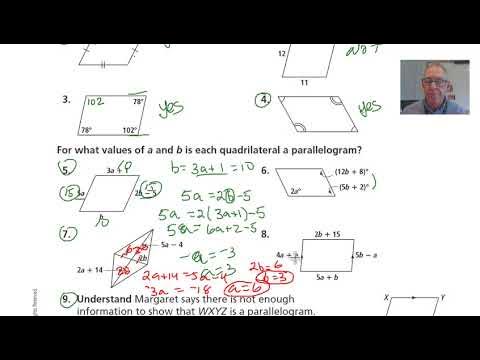 6-4 Additional Practice - Proving a Quadrilateral is a Parallelogram ...