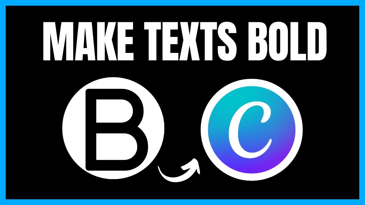 How To Make Texts Bold In Canva - Full Guide - YouTube